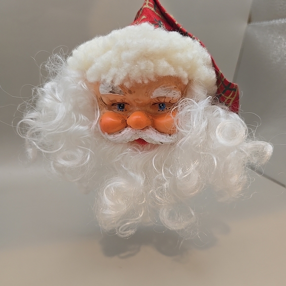 Source Unknown | Holiday | Vintage Santa Head With Fluffy Beard ...